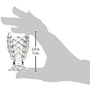 Twos Company Pineapple Party Set of 4 Shot Glasses in Gift Box - Glass