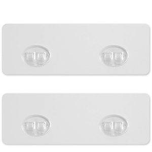 FLCITY 2 Pack Shower Caddy Adhesive Replacement, No Drilling, Strong Self Adhesive Shower Shelves for Bathroom Wall Hocks