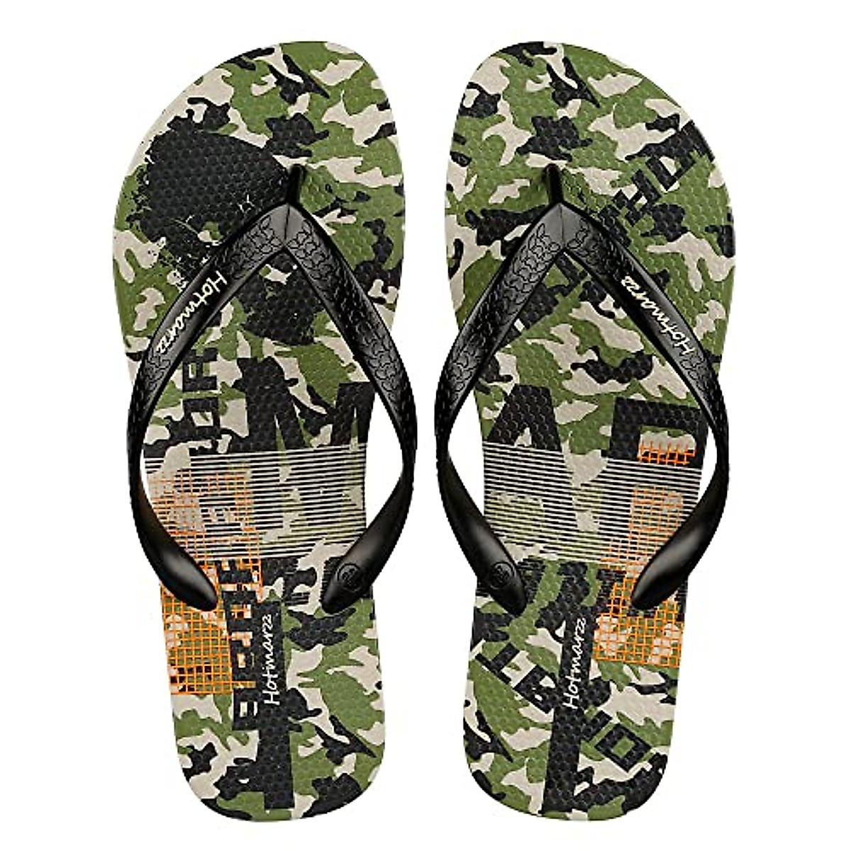 Hotmarzz Men's Slippers Flip Flops 2021 Series Size 8 US / 41 EU, 0839 Black