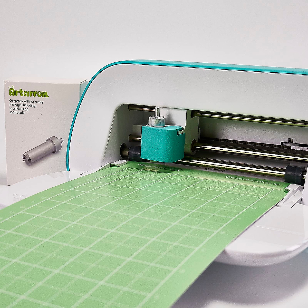 Replacement Cutting Blade and Housing Works Perfectly for Joy/Joy Xtra, Artarron Blade + Housing,Silver, Perfect for Custom Cards, Organizational Labels, Banners, Decals, and Wall Art