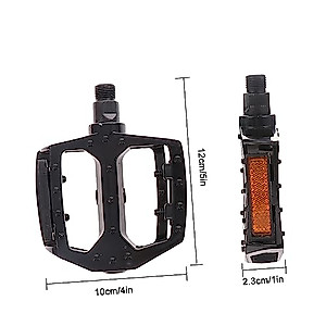 Kisangel 2 Pairs Accessories for Bikes Travel Accessories Bike Accessories for Kids Cycle Pedals Bike Pedals with Straps Bike Pedals Repair Pedal for Bicycle Aluminium Alloy Pedal Ball BMX