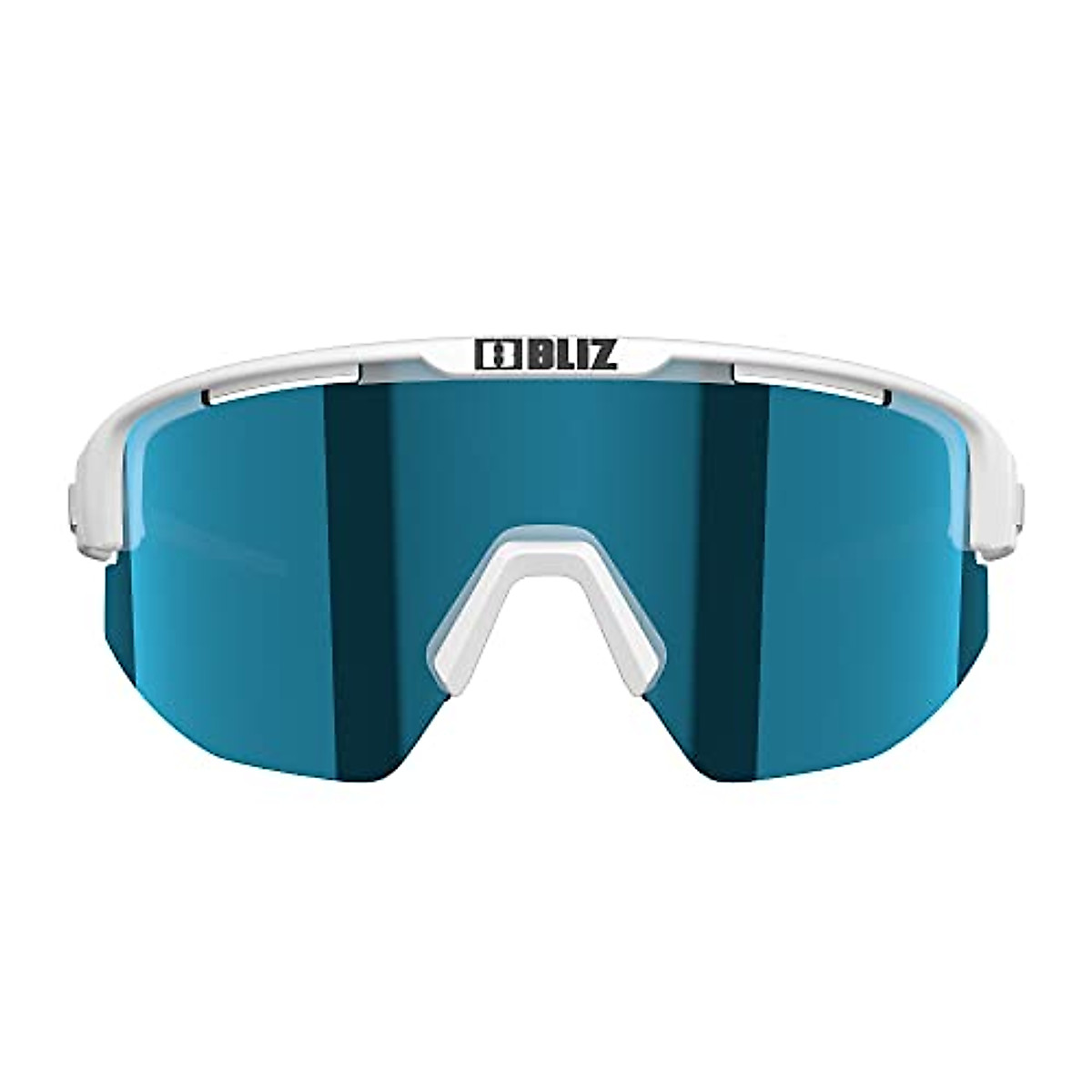 Bliz Matrix Small Sunglasses, Matte White/Blue Multi, 56mm
