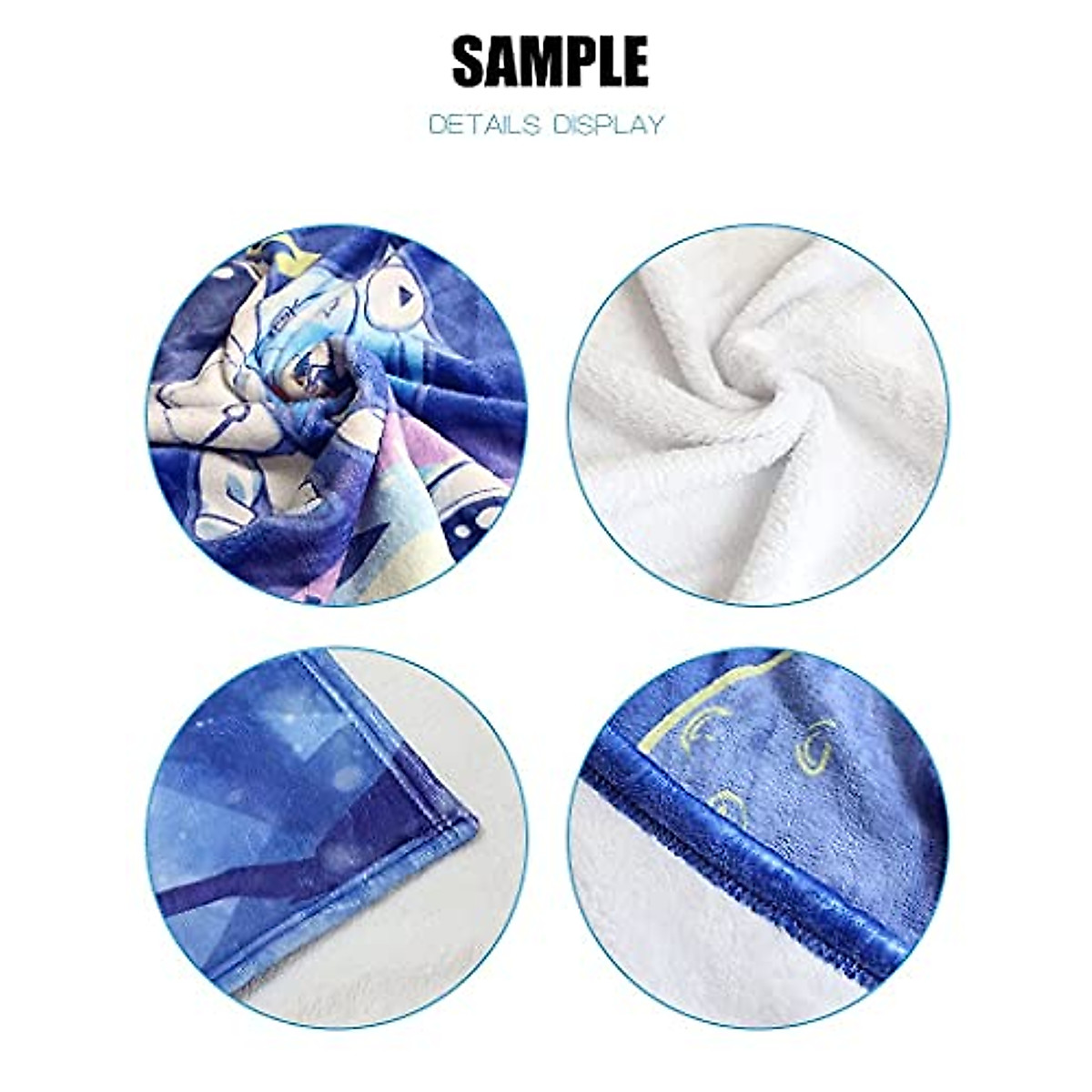 Mxdfafa Household Soft Cartoon Anime Overlord Albedo Printed Plush Flannel Fleece Throw Blanket 80 x 60 inch