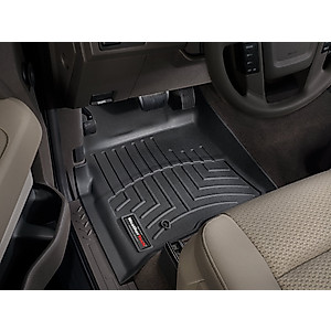 WeatherTech Custom Fit FloorLiners for Ford F-150, F-150 SVT Raptor - 1st Row (441791), Black