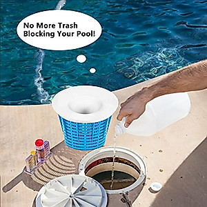 30 Pack Pool Skimmer Socks, Pool Filter Socks Net Saver for Inground and Above Ground Pools/Pool Skimmer Baskets, Mesh Screen Liner Skimmers Cleans Debris and Leaves