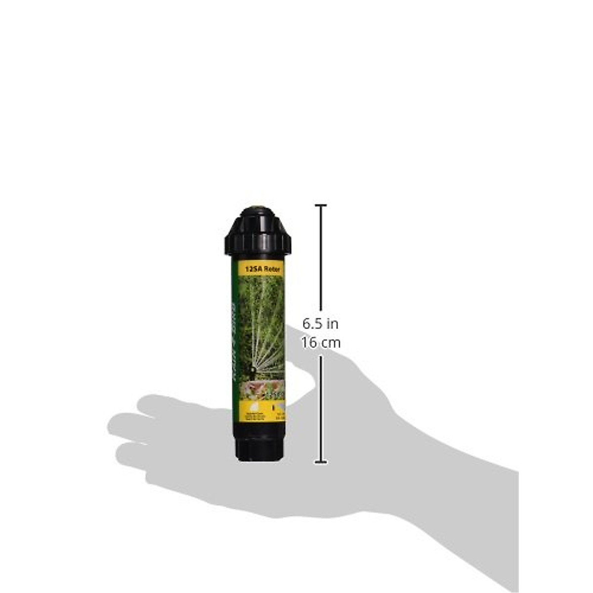 Rain Bird 12SAQ High-Efficiency Mini Rotary Pop-Up Spray, 90° Quarter Circle Pattern, 13' - 18' Spray Distance, 4" Pop-up Height