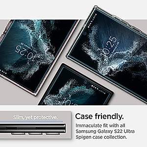 Spigen NeoFlex Screen Protector Designed for Galaxy S22 Ultra (2022) [2 Pack] - Case Friendly
