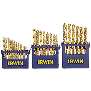 IRWIN Drill Bit Set, Titanium Nitride Coated, 29-Piece (3018003)