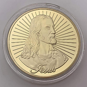 Exquisite Collection of Commemorative Coins Religious Faith Jesus Resurrection Gilded Commemorative Coin Christ Cross Good Friday Gold Coin Coin