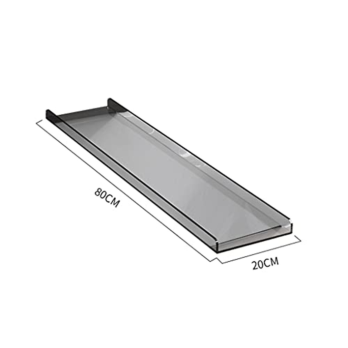 QUANJJ Gray Acrylic Rack Bathroom Bathtub Rack Bath Mobile Phone Partition Storage Tray