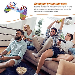 OSALADI Gamepad Anti- Slip Sleeve Silicone Cover Case Compatible for PS4 Game Console Handle