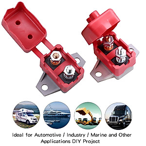 VOZINMOST Automatic Reset Circuit Breaker 15Amp 12V/24V DC Stud Type Circuit Breakers Suitable for Automotive, Marine(Pack of 2)