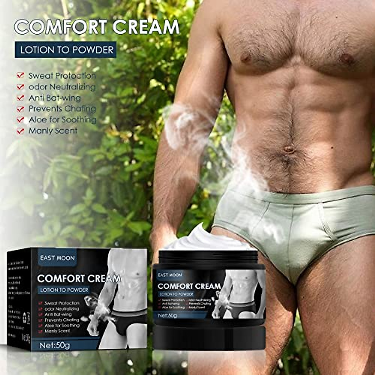2022 New Released Comfortable Fresh Deodorant Cream for Men, Against Sweat & Chafing, Odor Control, Best Stocking Stuffers for Men (50g)