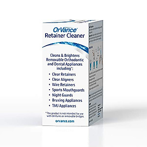 OrVance Retainer Cleaner Tablets (6 Month Supply) | Only 2 Cleanings Per Week Required | Removes Odors, Stains, Plaque for Invisalign, Mouth/Night Guards, and Removable Dental Appliances