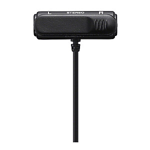 Sony ECM-LV1 Compact Stereo Lavalier Microphone Bundle with Hardshell Storage Case (2 Items)