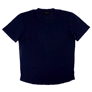 Velvet by Graham & Spencer mens Velvet Graham Spencer Men's Amaro Rounded Hem Crew Shirt, Midnight, X-Large US