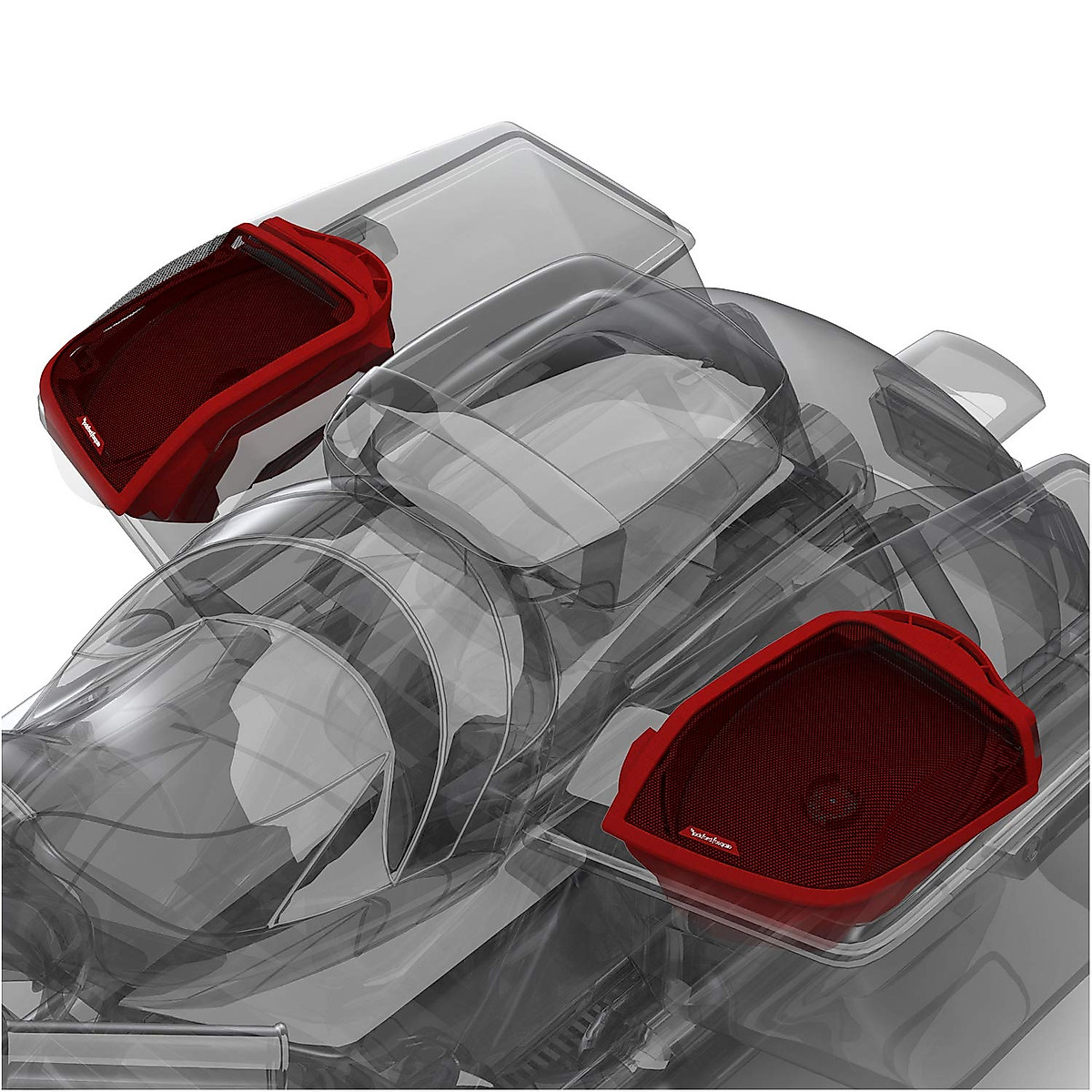 Rockford Fosgate TMS69BL14 Power Harley Davidson Saddlebag Speaker Audio Kit with Harness and All Installation Hardware (2014 - Current)