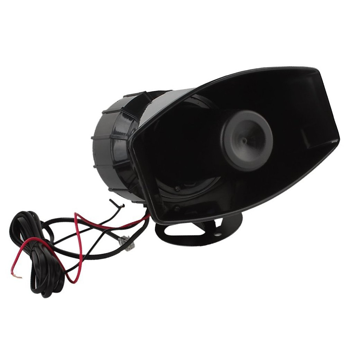 GTP 100W 7 Tone Partol Car Truck Siren Emergency Sounds Electric Horn with Mic PA Microphone Speaker System Amplifier Megaphone Fire Ambulance Hooter Traffic Sound