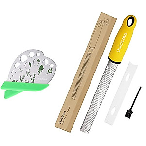 Dulcicasa Zester Grater for lemon & 2Pcs Herb Stripper Tool