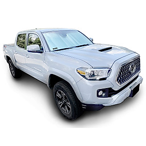 YelloPro Custom Fit Reflective Windshield Sunshade for 2016 2017 2018 2019 2020 2021 2022 2023 Toyota Tacoma, TRD Off-Road, SR, SR5, TRD Sport, TRD Pro, Limited 2Dr 4Dr Pickup, UV Reflector