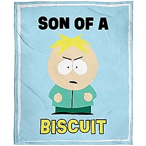 INTIMO South Park Show Stan Kyle Cartman Kenny McCormick Son of A Biscuit Throw Blanket