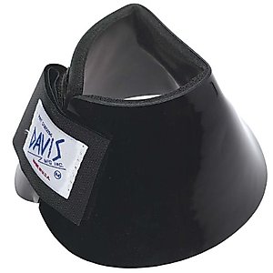 Davis No Turn Bell Boots With Ez Pull Fasteners - Large -Black