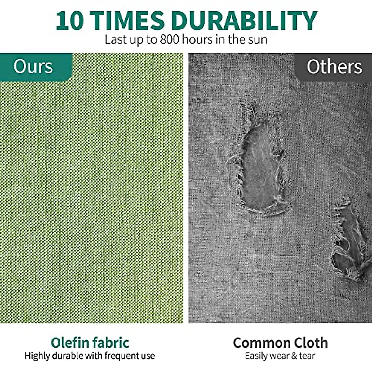 YITAHOME Outdoor Dining Chair Set of 2, Rope Woven Design Bistro Chairs, Indoor-Outdoor Armchair Seating for Patio, Backyard, Poolside, Balcony - Green and Grey