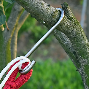 GOTOONE Heavy Duty S Hooks Hanging Metal Hook Large 304 Stainless Steel Diameter 5/16 in Rust Proof for Swing Hammock Garden Outdoor Tools