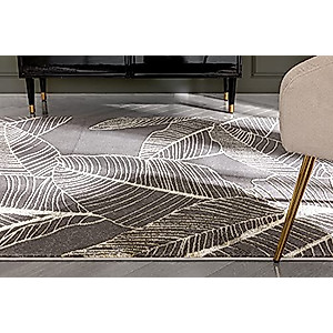 Well Woven Fairmont Madeline 7'10" X 9'10" Grey Retro Marble Pattern Glam Area Rug