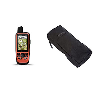 Garmin GPSMAP 86i, Floating Handheld GPS with Button Operation, Inreach Satellite Communication capabilities, Stream Boat Data From Compatible Chartplotters & Universal Carrying Case010-10117-02 Black