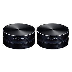 CalmGeek Bone Conduction Speakers, True Wireless Speakers BT5.0 Speaker 2 Pack Humbird Speakers Mini Portable Loud Stereo Sound Built-in Mic Sound Box with Magnetic Fixing Piece(Black-2pcs)