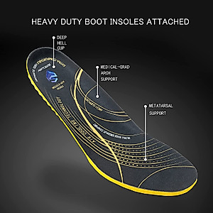 SUREWAY 6” Mens Heavy Duty Steel/Composite/Soft Toe Work Boots for Men,Goodyear Welt,Extremely Comfortable Durable Proved,Superior Oil/Slip Resistant,Thicker Leather,Wedge Sole,Moc Toe Work