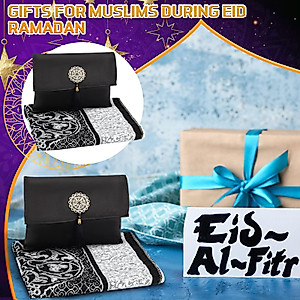 Mindsoft 4 Pack Muslim Prayer Rug, Portable Prayer Mat with Prayer Mat Travel Bag and Prayer Beads Travel Prayer Mat Ramadan Gift, Islamic Gifts for Men, Women and Kids (Classic Color)