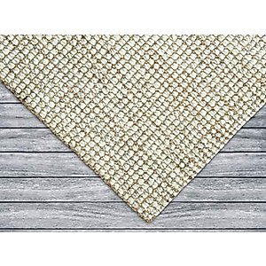 IRONGATE Wool and Jute Area Rug - Handwoven Reversible Textured Basketweave Accent Rug Carpet - Livingroom Bedroom Den Study Farmhouse Home Décor - Classic Modern Contemporary Gift - 3' x 5' - Natural