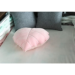 LICHENHAO Leaf Pillow Decorative Throw Pillow Floor Pillow Reading Pillow Sofa Bed Pillow (19.6 in, Yellow)