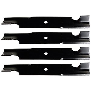 Stevens Lake Parts Set of 4 New Notched Mower Blades Fits Great Dane, Fits Husqvarna, Fits John Deere, Lesco, SCAG, Snapper, Fits Toro, Wright 32" Stander Models Interchang