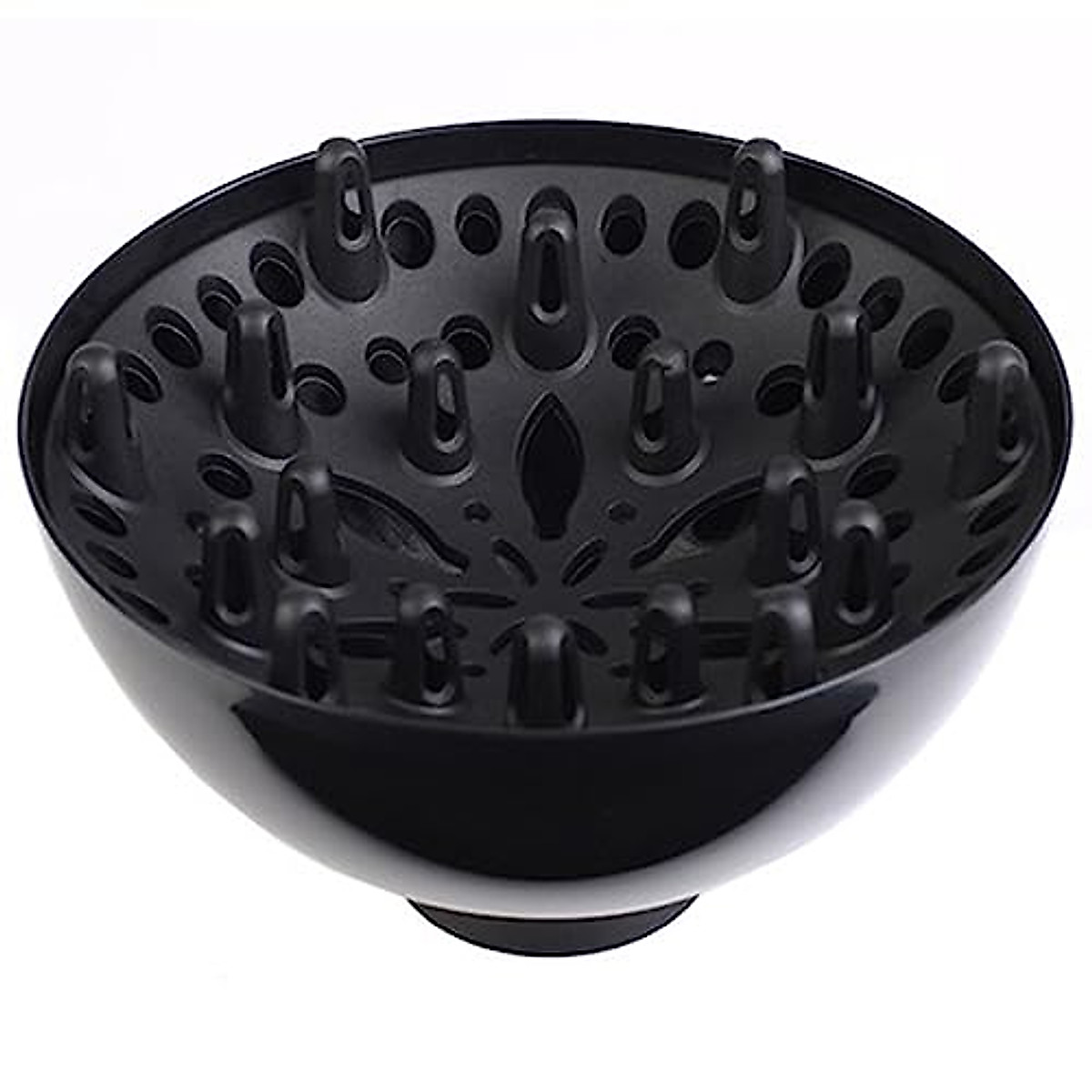BinaryABC Universal Diffuser Hair Dryer Attachment,Hair Dryer Diffuser Nozzle,Wavy Curly Hair Diffuser,Hair Dryer Cover(Black)