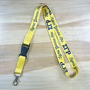 Desert Cactus Sigma Gamma Rho Sorority Lanyard Car Keys ID Badge Holder Keychains Detachable Breakaway Snap Buckle (Lanyard - Yellow)