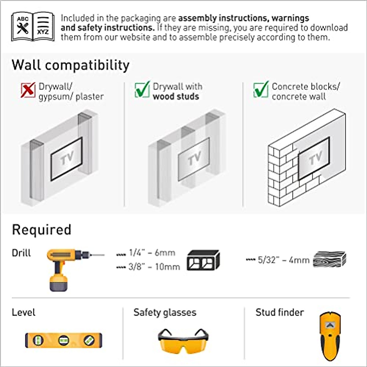 Barkan TV Wall Mount, 29-65 inch Full Motion Articulating - 3 Movement Flat/Curved Screen Bracket, Holds up to 88 lbs, Patented, Fits LED OLED LCD