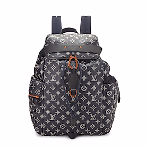 Louis Vuitton, Pre-Loved Navy Monogram Canvas Discovery Backpack, Navy