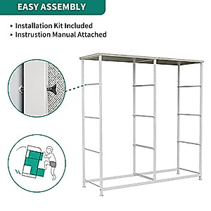 YITAHOME Fabric Dresser for Bedroom, Tall Dresser with 8 Drawers, Storage Tower with Fabric Bins, Chest of Drawers for Closet & Living Room - Sturdy Steel Frame, Wooden Top (Light Grey)