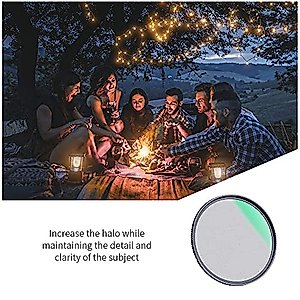 77mm Black Diffusion 1/4 & 1/8 Filter Kit (2 Pcs) Dream Cinematic Effect Filters Both with 28 Multi-Layer Coatings Hydrophobic/Scratch Resistant for Camera Lens