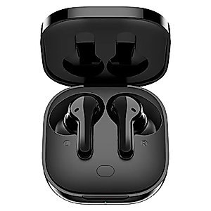 QCY T13 True Wireless Earbuds Bluetooth 5.1 Headphones Touch Control with Charging Case Waterproof Stereo Earphones in-Ear Built-in Mic Headset 40H Playtime (Black)