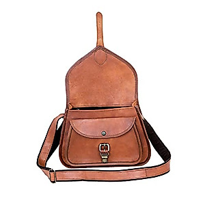 Ruzioon Leather Crossbody Purse Women Shoulder Bag Satchel Ladies Travel Purse Genuine Leather