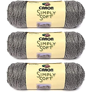 Simply Soft Heather Yarn-Soft Grey (3-pack)