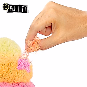 Fluffie Stuffiez Ice Cream Large Collectible Feature Plush 11" - Surprise Reveal Unboxing with Huggable ASMR Fidget DIY Fur Pulling, Ultra Soft Fluff