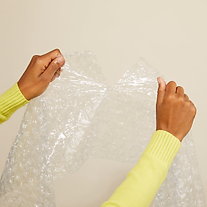 Amazon Basics Perforated Bubble Cushioning Wrap - Medium 5/16", 12-Inch x 100-Foot Long Roll
