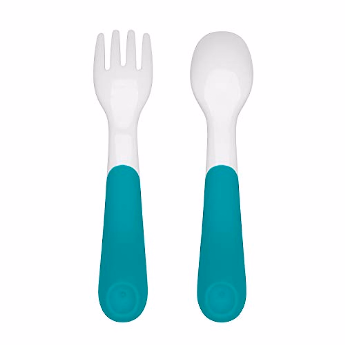 OXO Tot On The Go Fork & Spoon Training Set with Travel Case - Teal