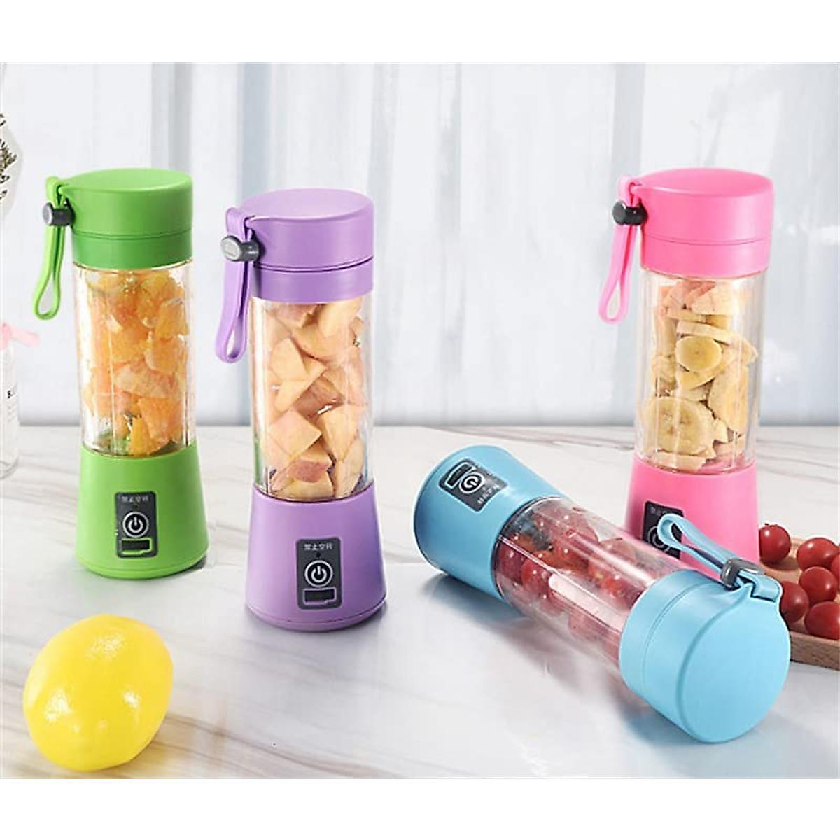 380ML Mini Blender Fruit Blender Convenient Handheld Blender Using USB Charger