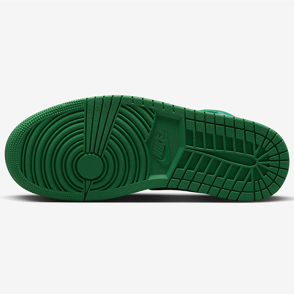 Jordan Women's 1 Mid Black/Lucky Green-Aquatone (BQ6472 033) - 12